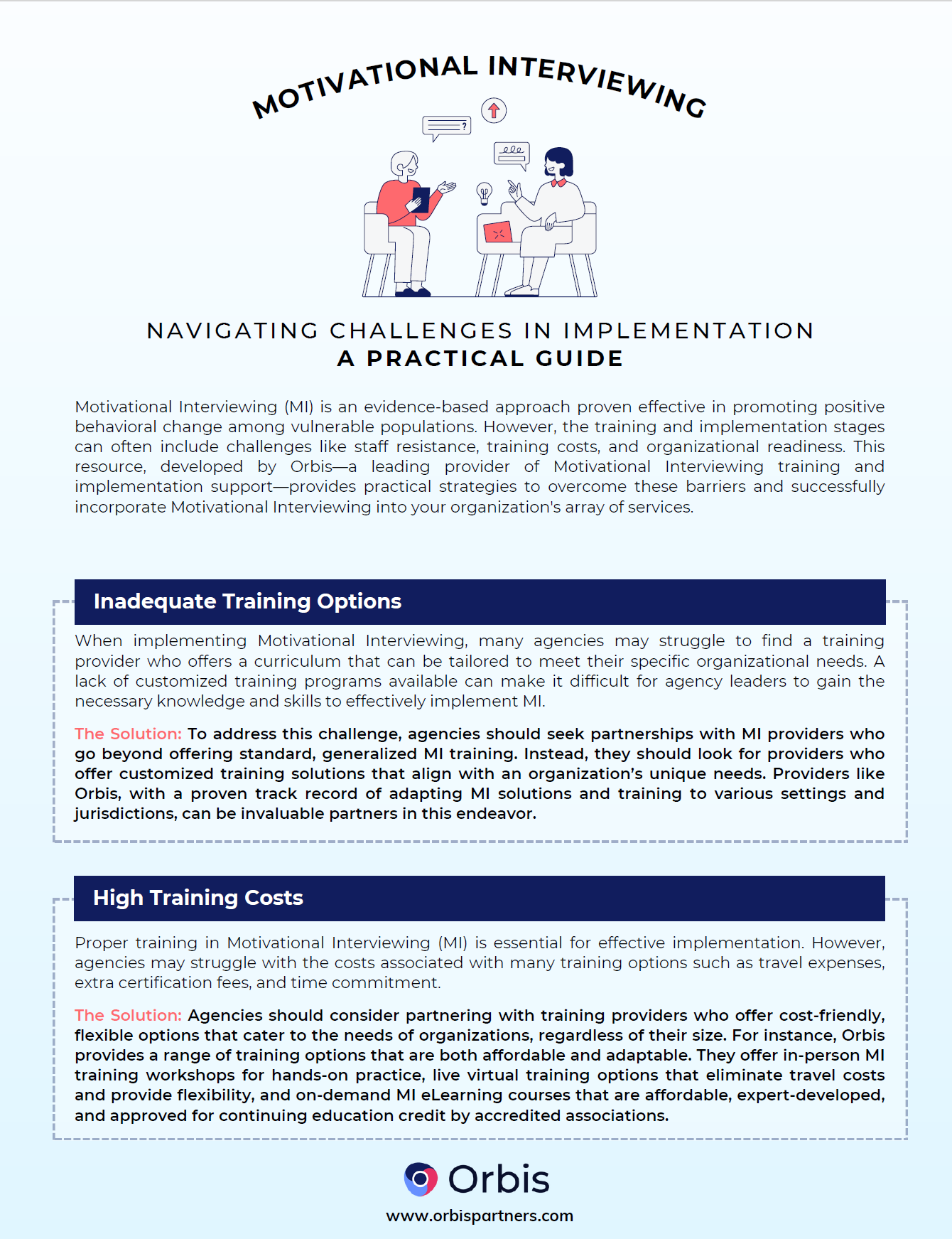 Orbis Web MAYSI-2 Implementation Handbook